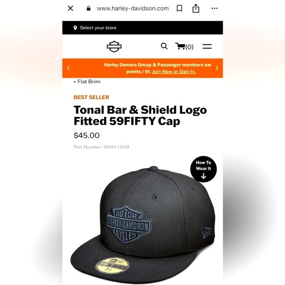 Harley-Davidson | Accessories | New Harleydavidson Logo 59fifty Hat ...